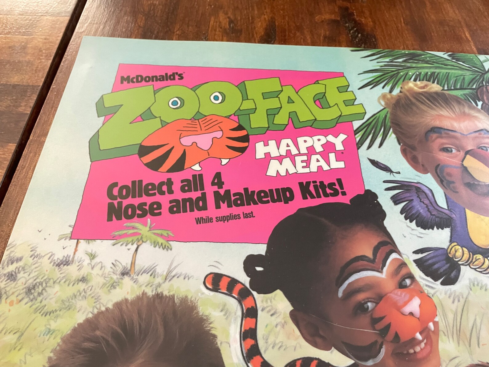 1988 Rare Mcdonalds Zoo Face Translite - Etsy
