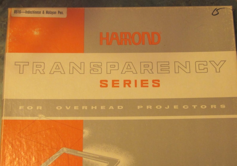 1969 Hammond Transparency Map of Indochinese & Malayan Peninsulas - Etsy
