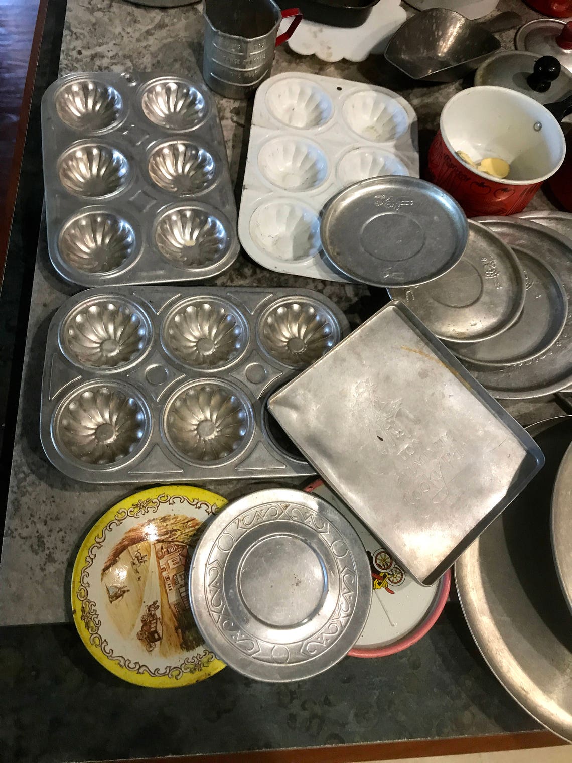 Children's Toy Tin Dishes 34 Pieces Tin Lithograph and | Etsy