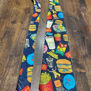 Vintage Unique Mcdonalds Necktie With French Fries Food and Drink - Etsy