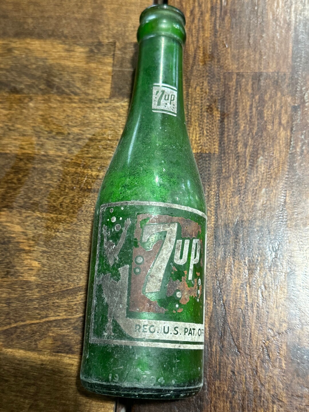 1940's 7 UP Pop Bottle From Recent Dig Duraglass - Etsy