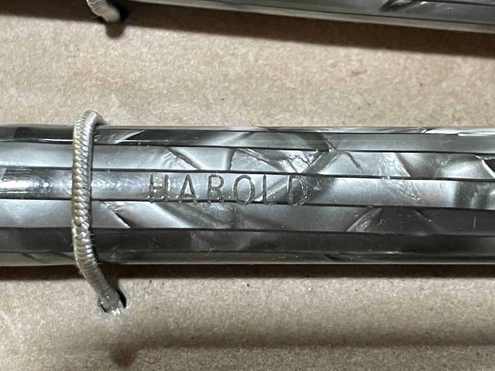 1940's Majestic Gray Tortoise Shell Pen Set Super Point New York in Box ...