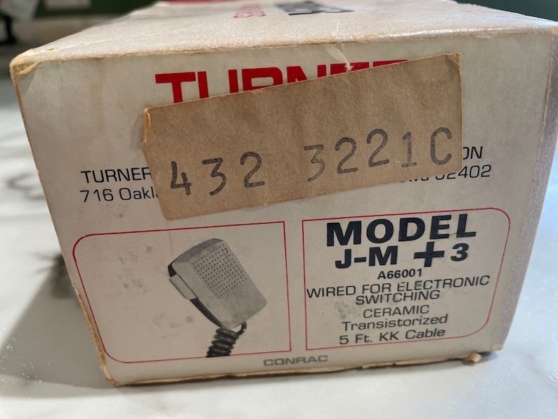 1970's Turner Handheld Microphone Model J-M +3 Ceramic IOB - Etsy