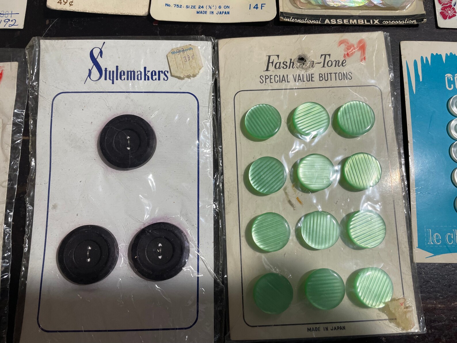 1940's 1950's Buttons on Original Store Cards - Etsy