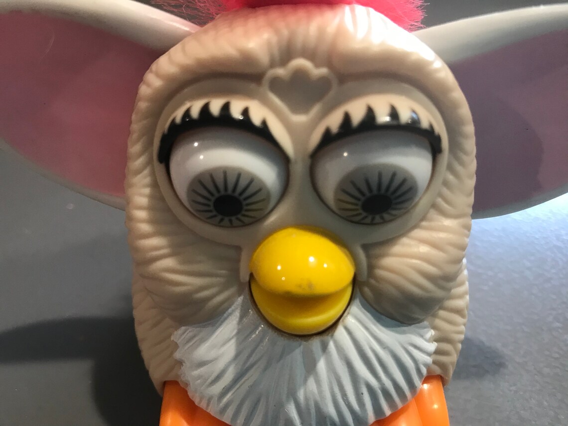 Vintage 1998 Mcdonalds Tan Furby With Red Hair Toy - Etsy