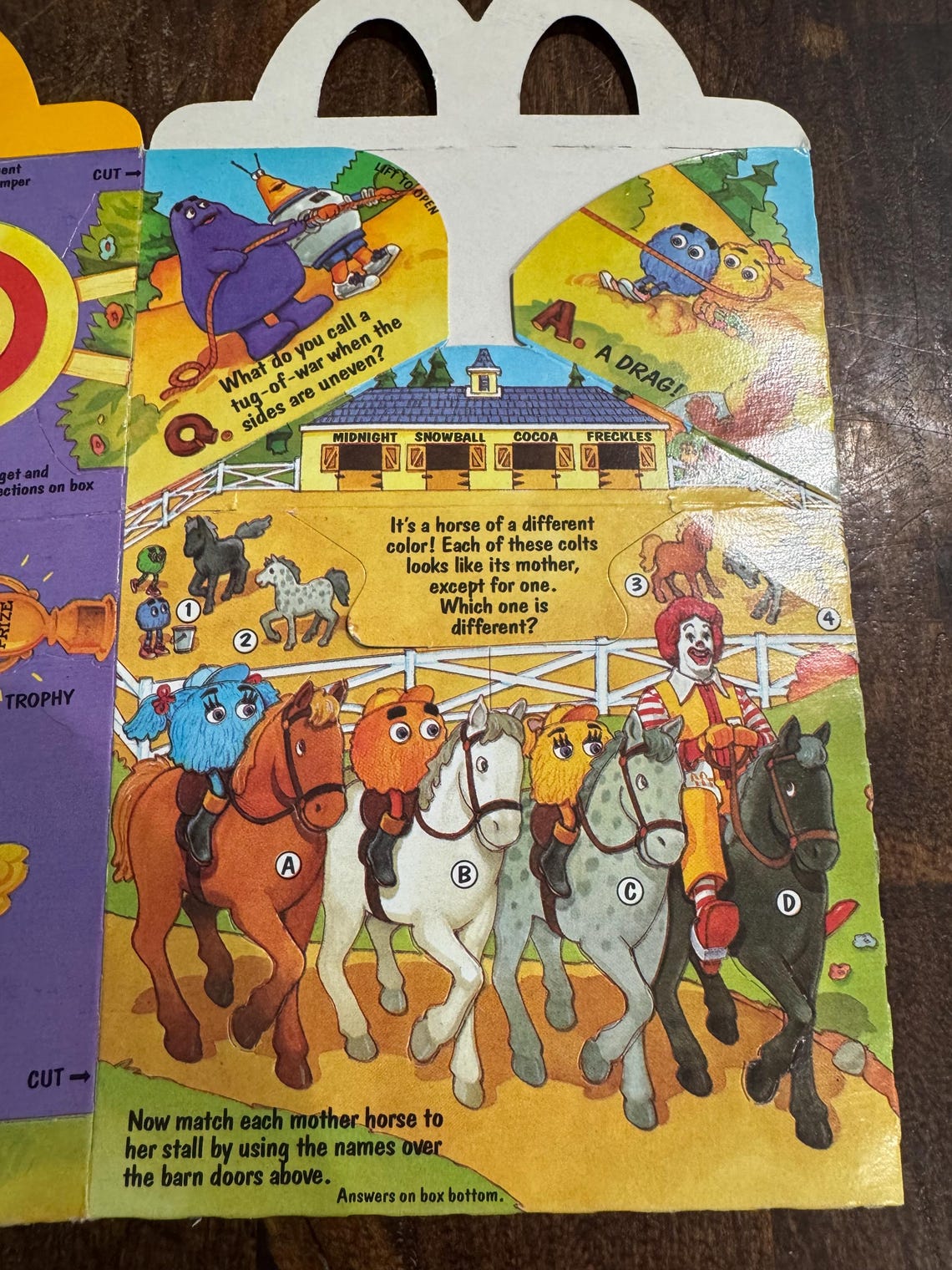 Rare 1989 Mcdonalds Camp Mcdonaldland Happy Meal Box Unused New Old ...