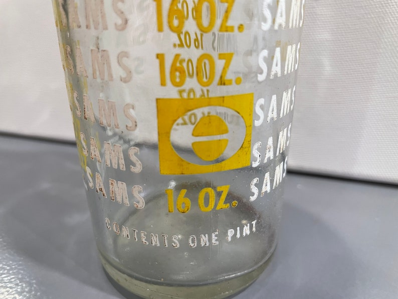Rare Sams 16 OZ Pop Bottle 1960's City Bottling Co. New Kensington, PA ...