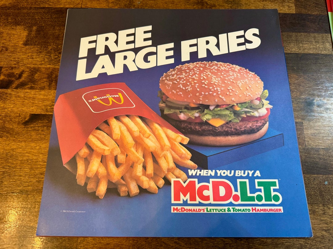 1986 Rare Mcdonalds Mcdlt Translite - Etsy