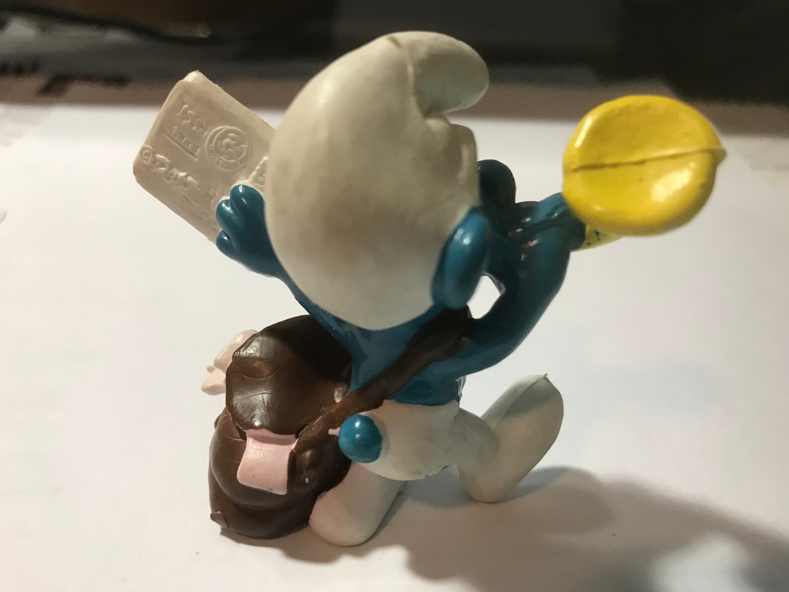 Smurf Mailman PVC Toy Figurine 1978 | Etsy