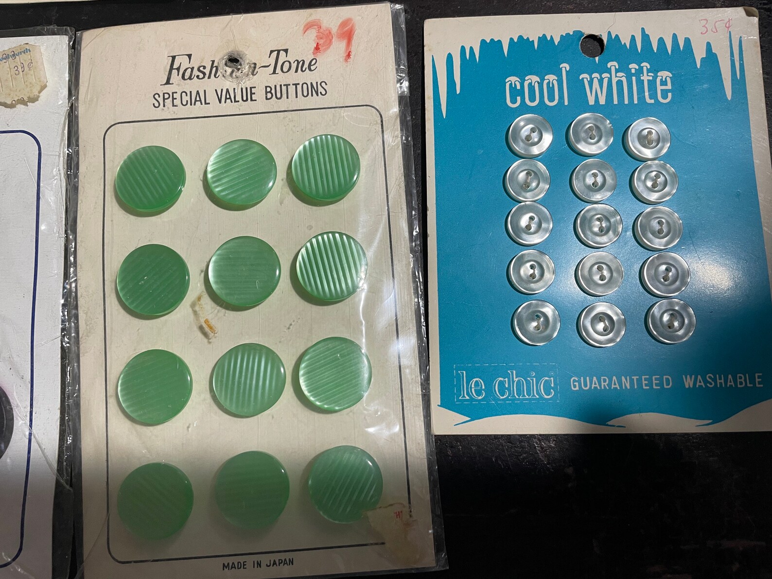 1940's 1950's Buttons on Original Store Cards - Etsy