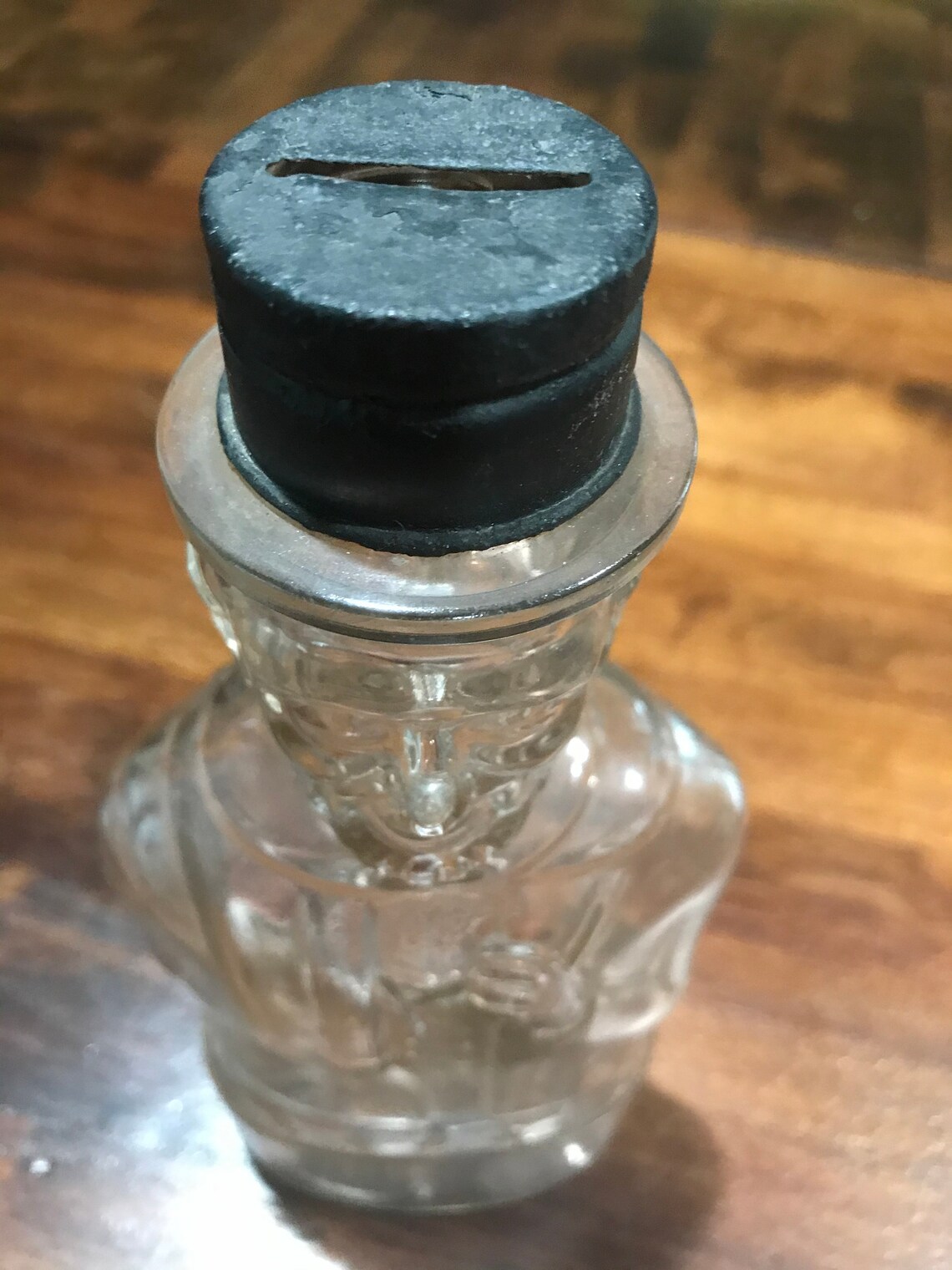 Vintage Glass Abe Lincoln Bank With Tin Silver Top Hat 1952 - Etsy