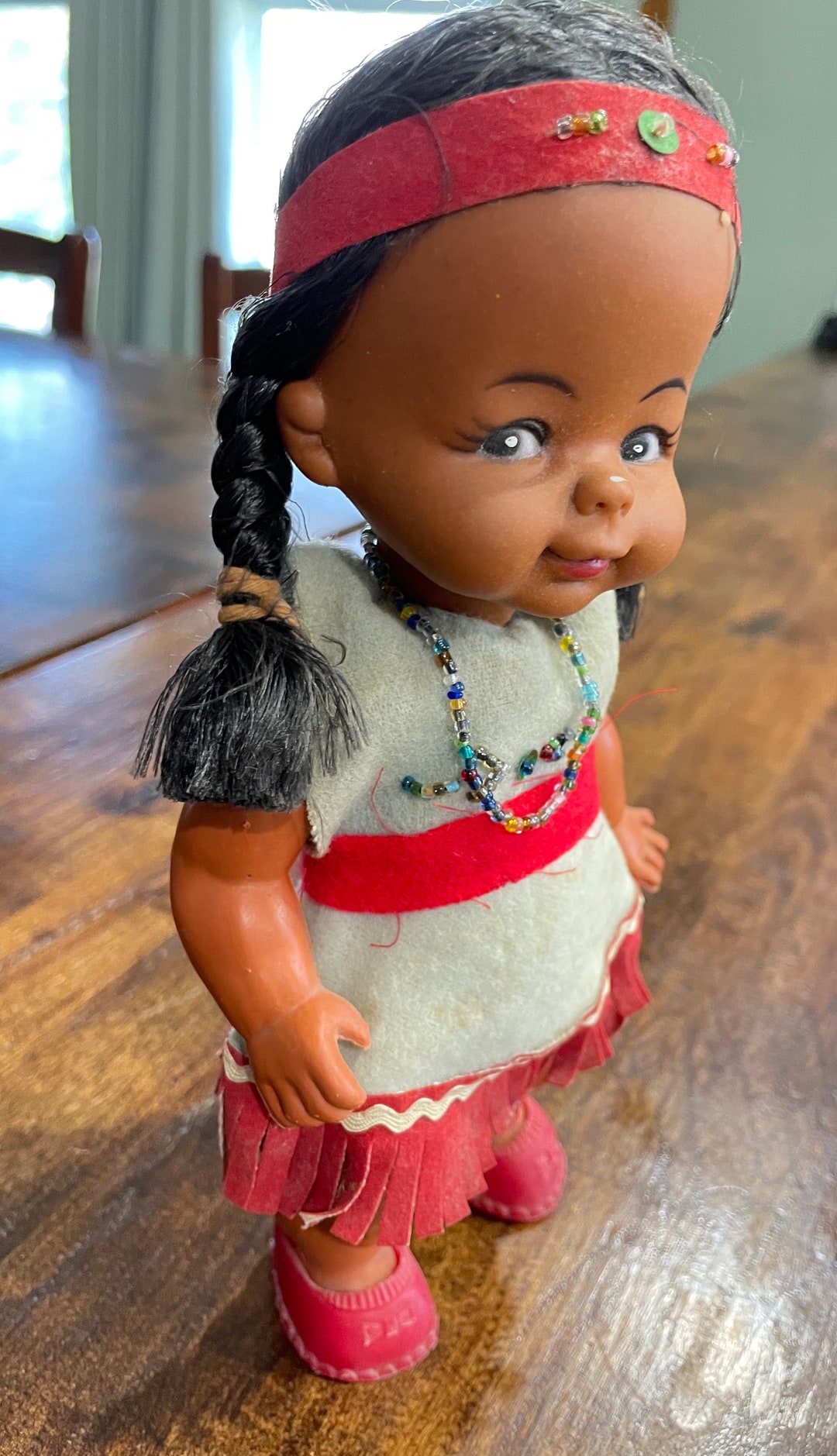 1950's 8 Inch Native American Indian Rubber Head Doll - Etsy