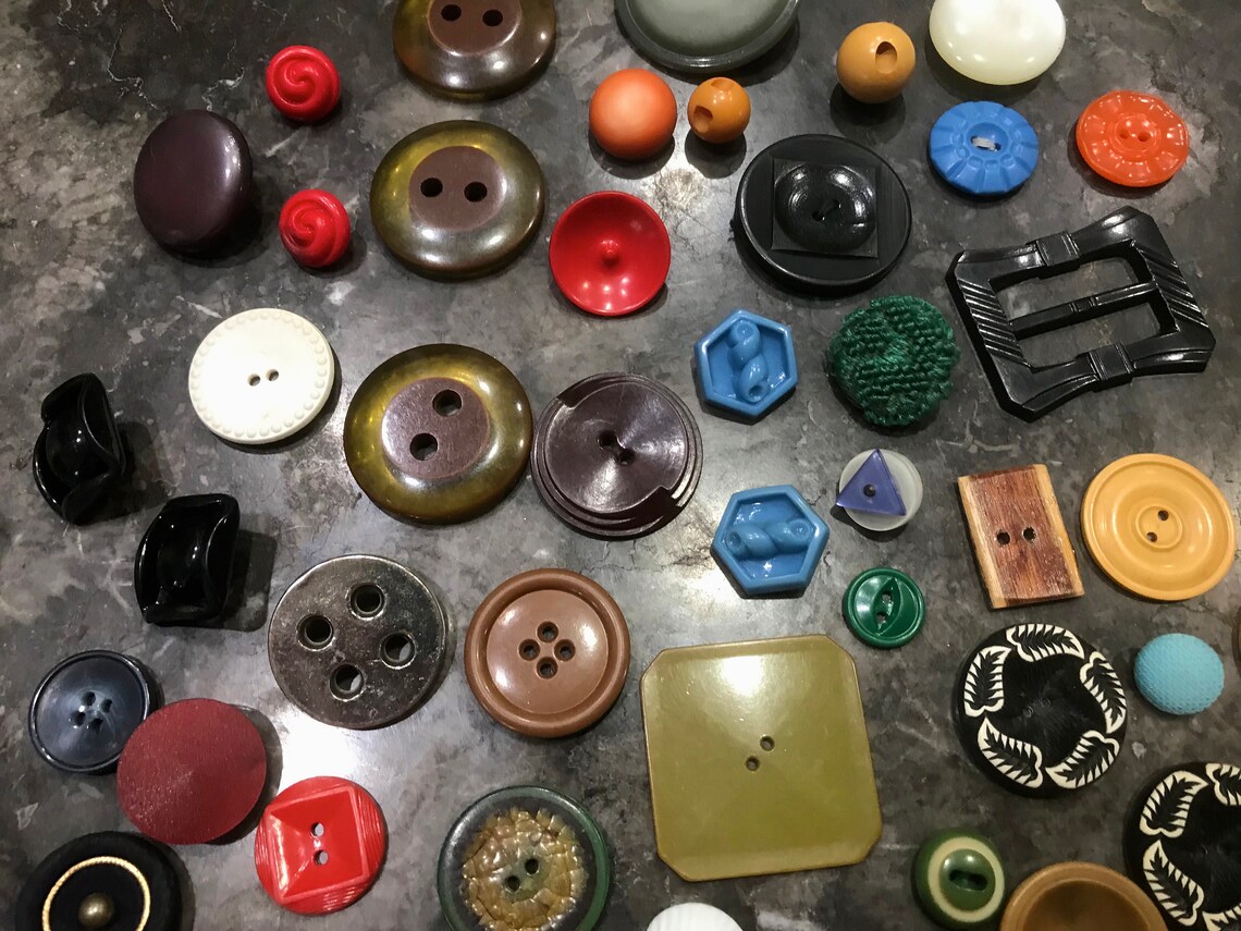 Vintage 1940's 1950's Buttons 2.9 Lbs - Etsy