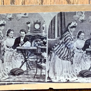 Stereoscope Stereoview 3D Photo Card 1800 Era Gomig and Groups "the ...