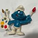 1983 Smurf Artist PVC Figure - Etsy