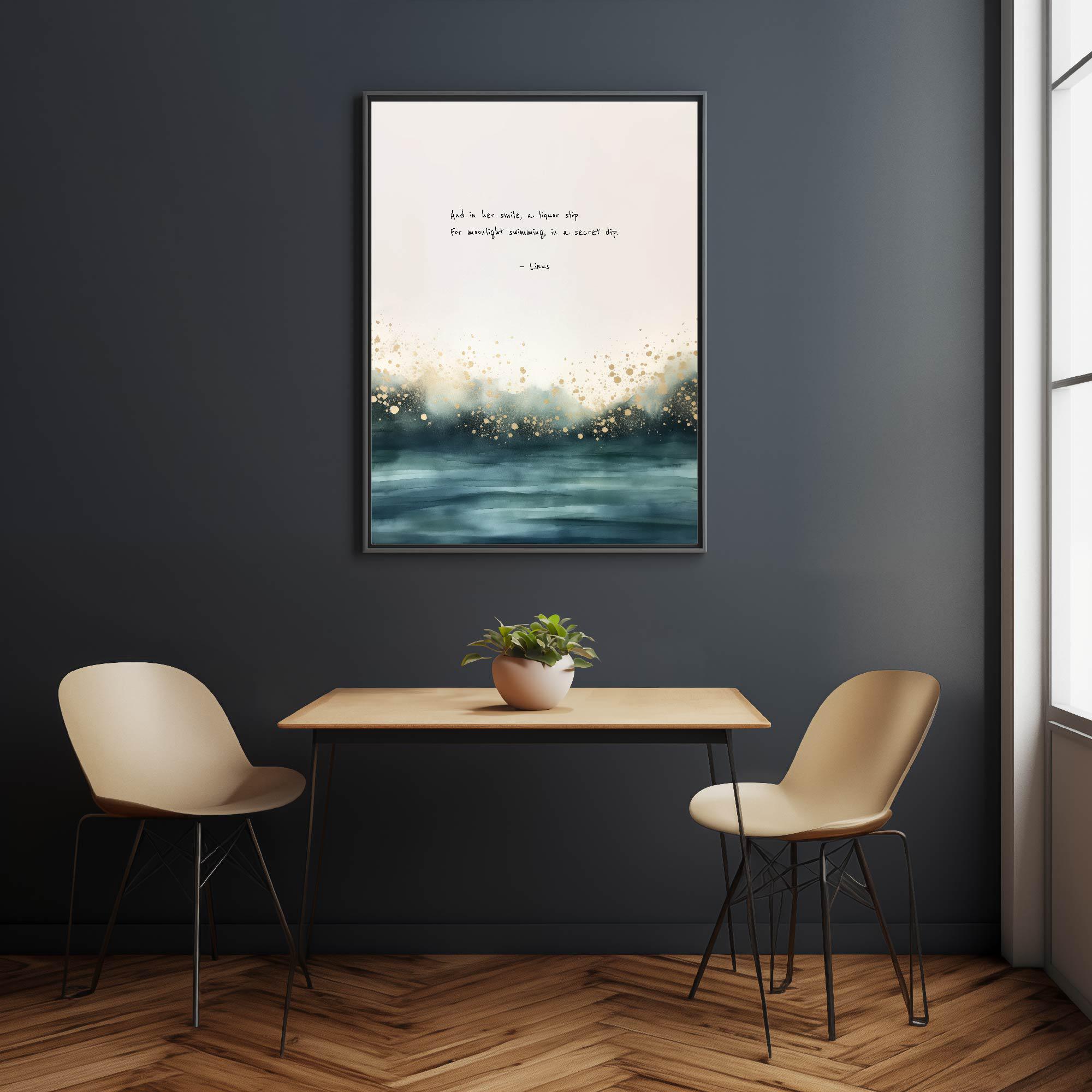 Poetry Art Print: Linus Poem, Watercolor Painting (digital Download ...