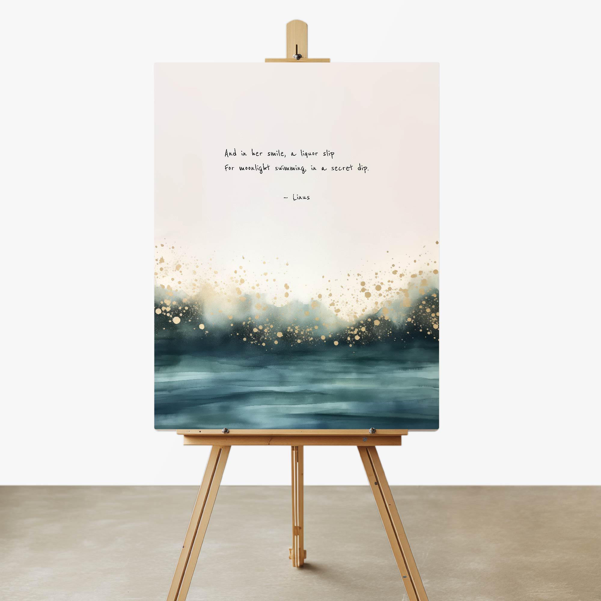 Poetry Art Print: Linus Poem, Watercolor Painting (digital Download ...