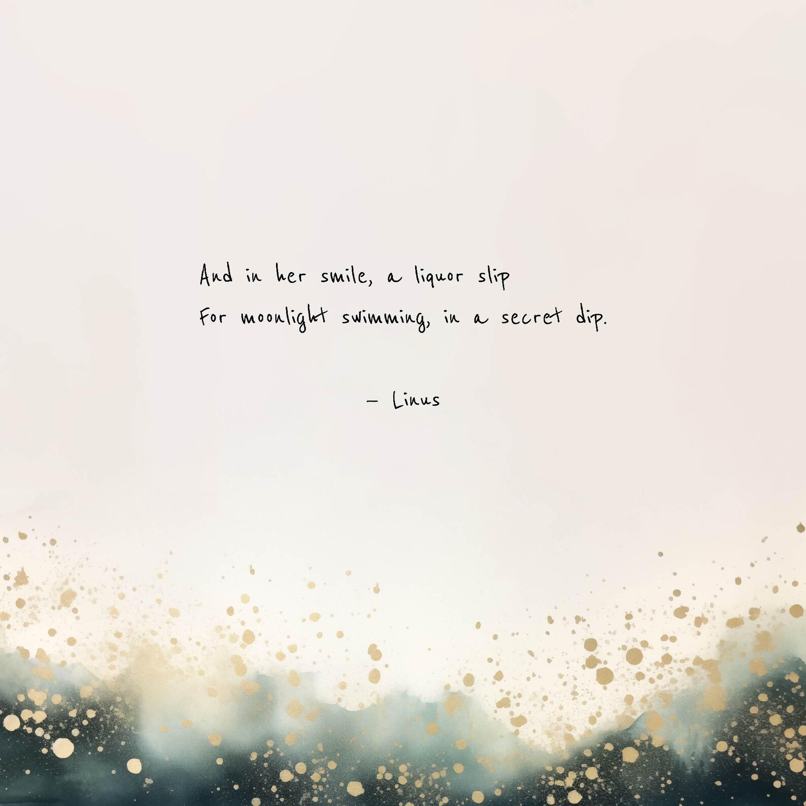 Poetry Art Print: Linus Poem, Watercolor Painting (digital Download ...