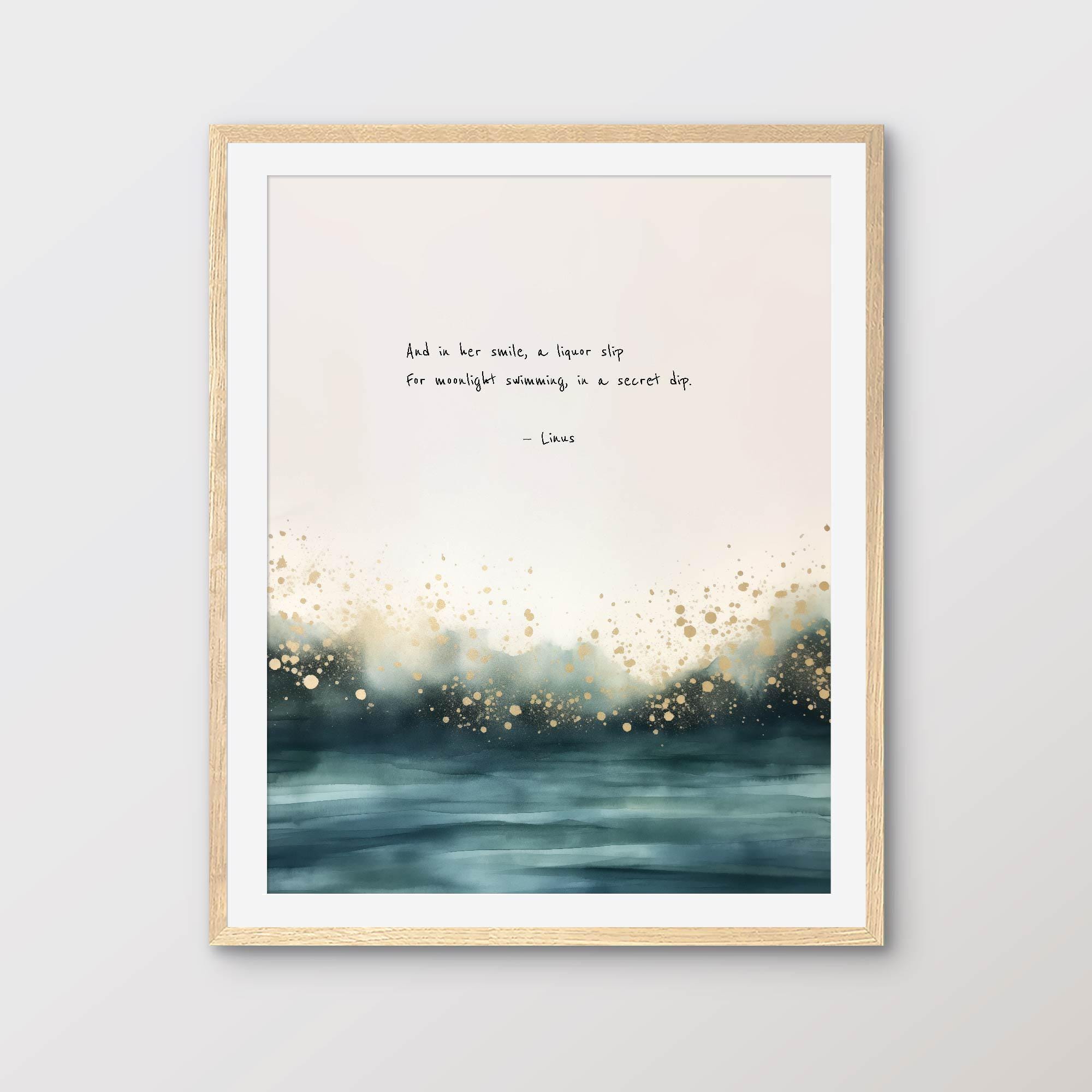 Poetry Art Print: Linus Poem, Watercolor Painting (digital Download ...