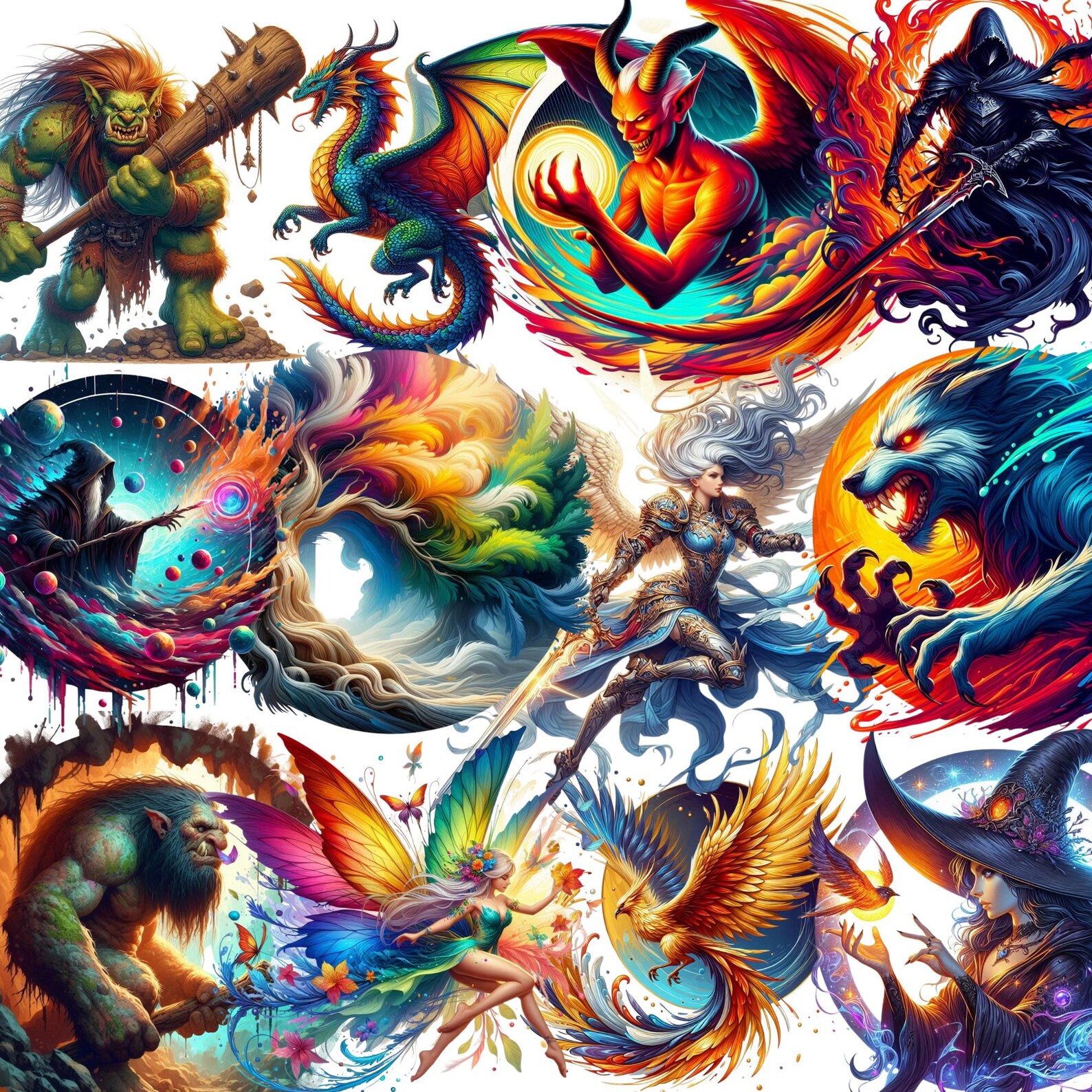 120 Fantasy Designs Svg Bundle, Inside Out Svg Fantasy Clipart, Cute ...