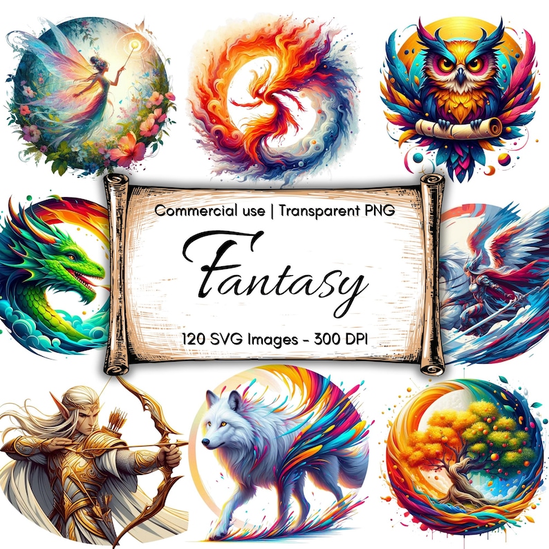 120 Fantasy Designs Svg Bundle, Inside Out Svg Fantasy Clipart, Cute ...
