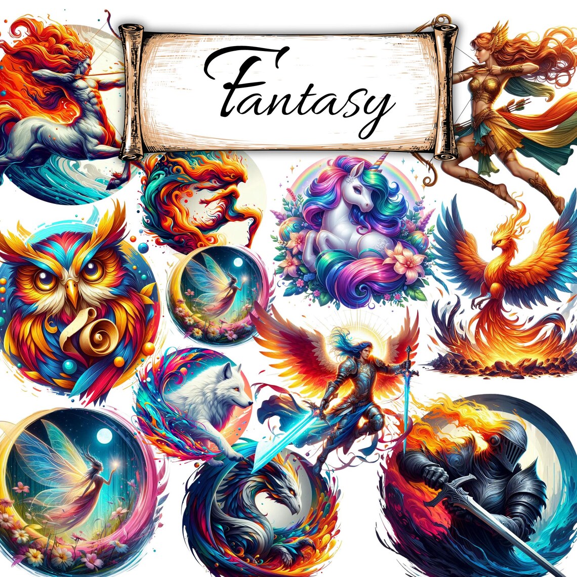 120 Fantasy Designs Svg Bundle, Inside Out Svg Fantasy Clipart, Cute ...
