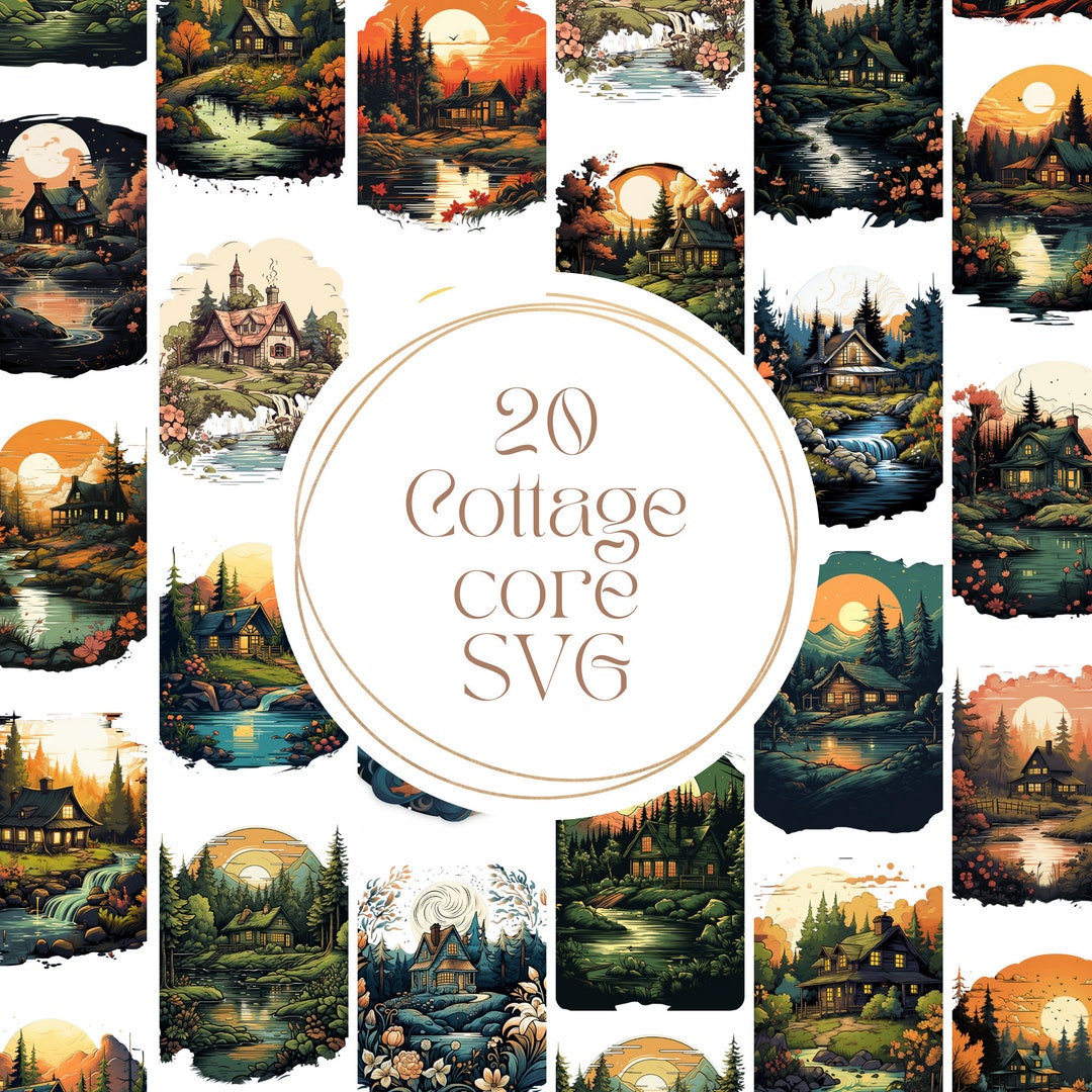 20 Cottagecore Designs Svg Bundle, Inside Out Svg Cottagecore Clipart ...
