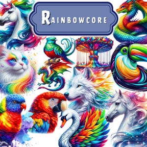 120 Rainbow Core Designs Svg Bundle, Inside Out Svg Rainbow Clipart ...