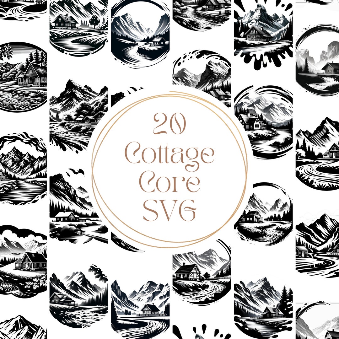 20 Cottagecore Designs Svg Bundle, Inside Out Svg Cottagecore Clipart ...