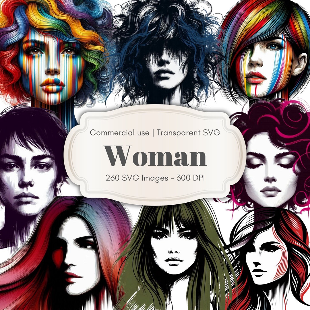 260 Women Designs Svg Bundle Inside Out Clipart, Instant Download Cut ...