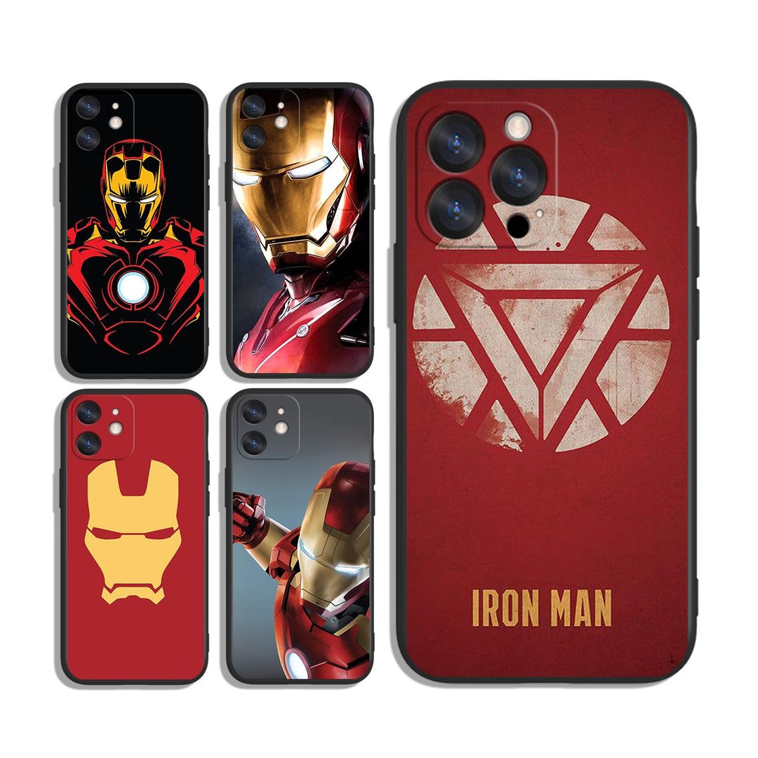 Iron Man Cases for iPhone SE 11 12 13 14 15 16 Plus Pro Max & Samsung ...