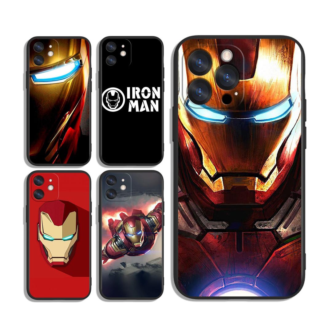 Iron Man Cases for iPhone SE 11 12 13 14 15 16 Plus Pro Max & Samsung ...