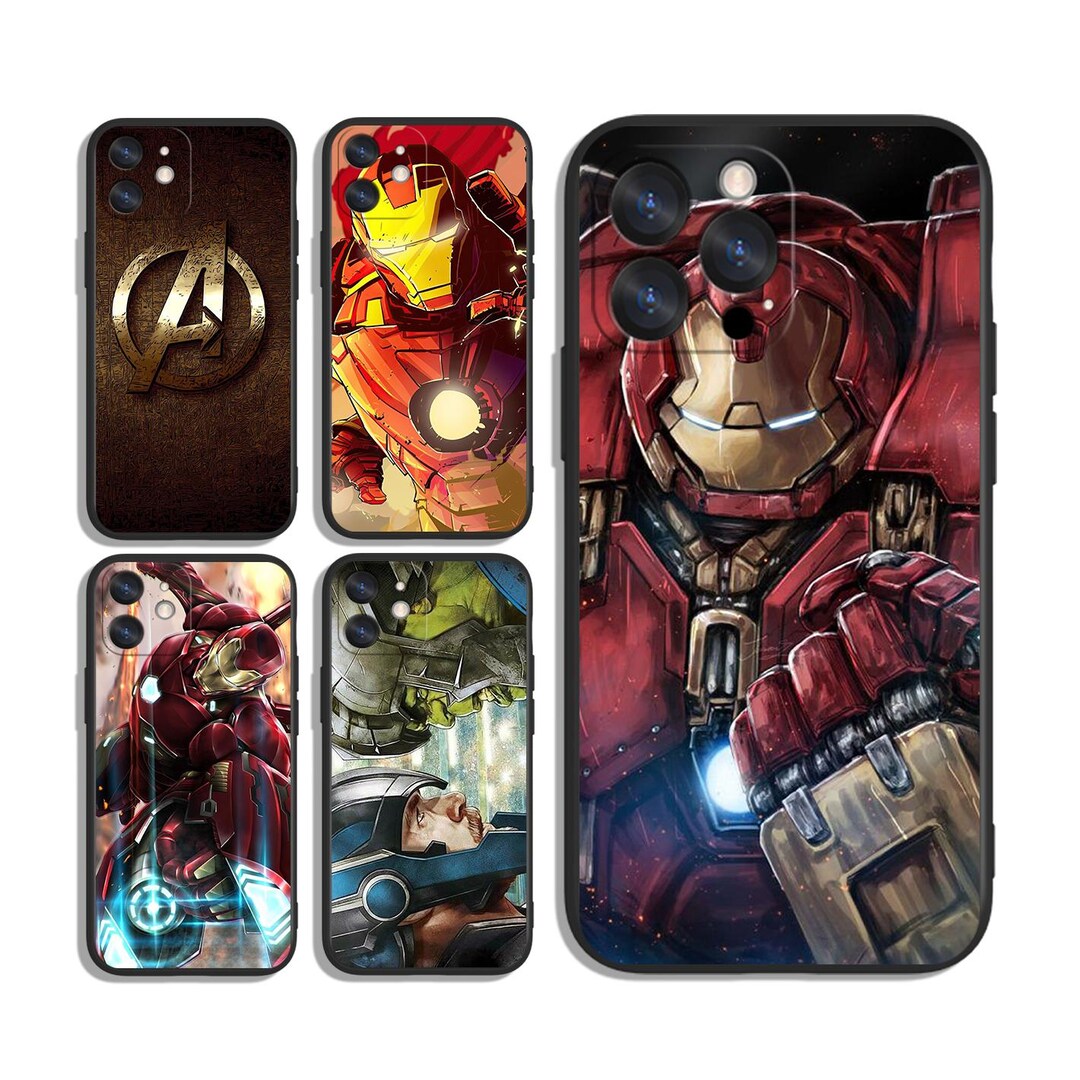 Iron Man Cases for iPhone SE 11 12 13 14 15 16 Plus Pro Max & Samsung ...