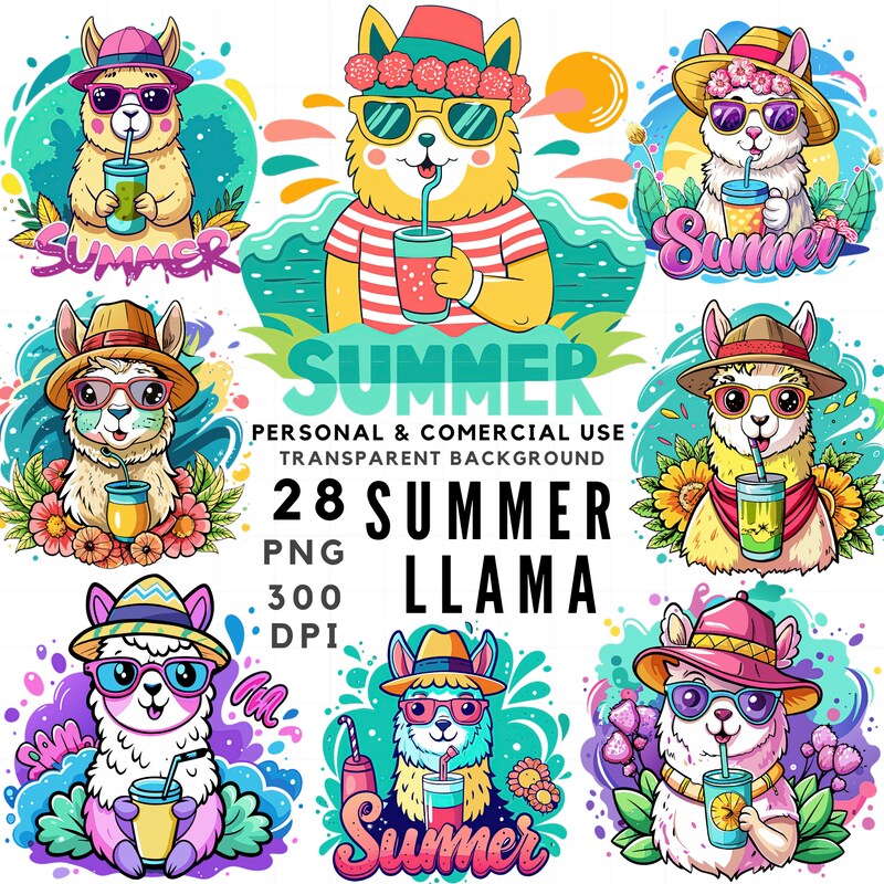 Llama Illustration - Etsy