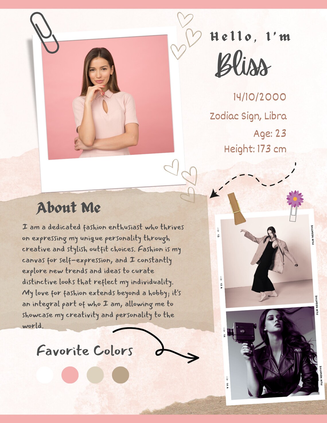 About Me, About Me Page, Bio, About Me Canva / DOWNLOADABLE DIGITAL ...