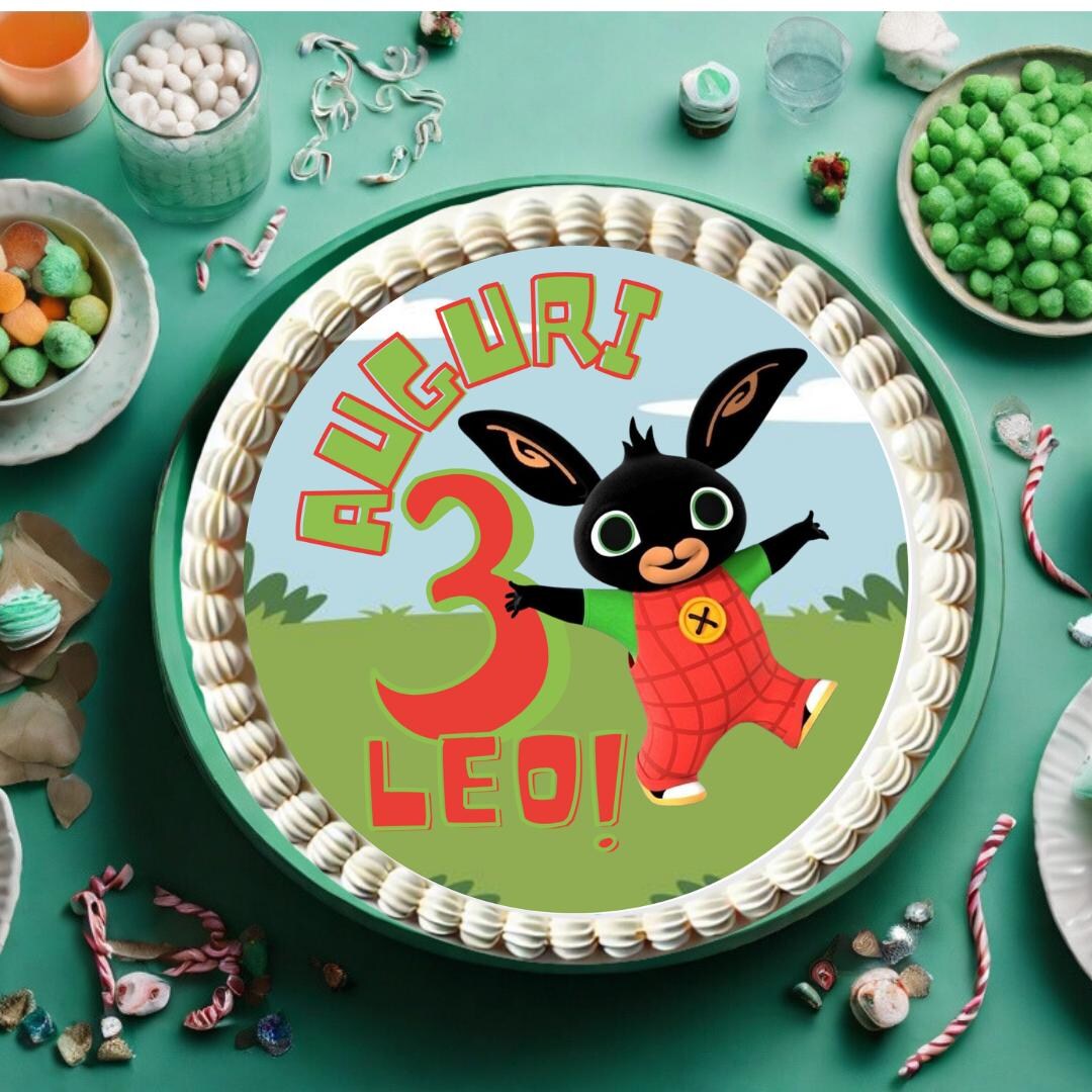 BING CAKE TOPPER Customizable Plastic Wafer for NON Edible Cake Bing ...