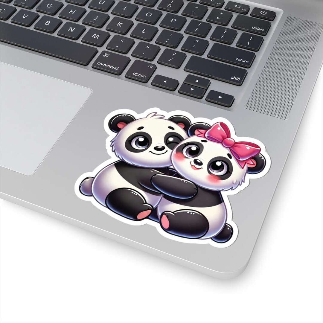 Hugging Pandas Kiss-cut Sticker - Pandaful Valentinesday Collection - Etsy