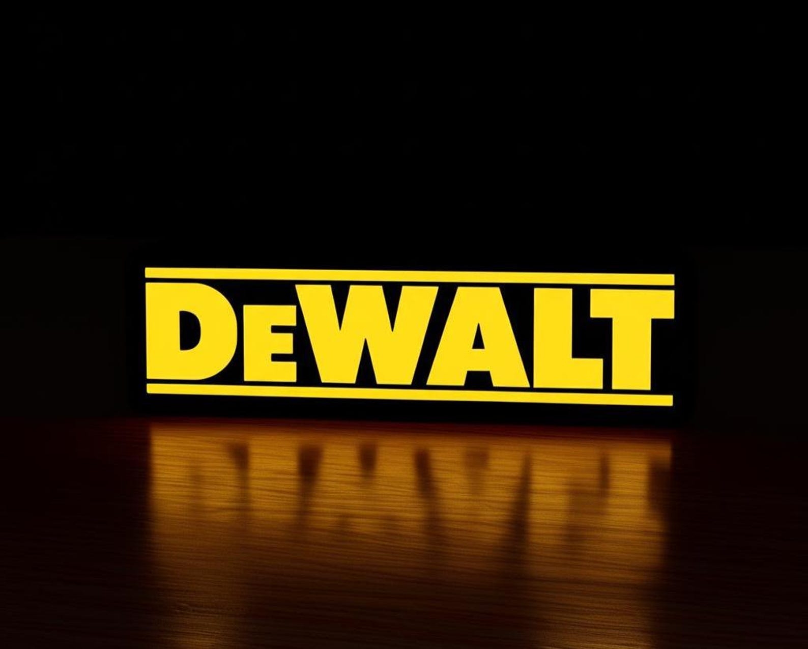 Dewalt LED Lightbox | Workshop & Garage Decor | Tool Enthusiast Gift - Etsy