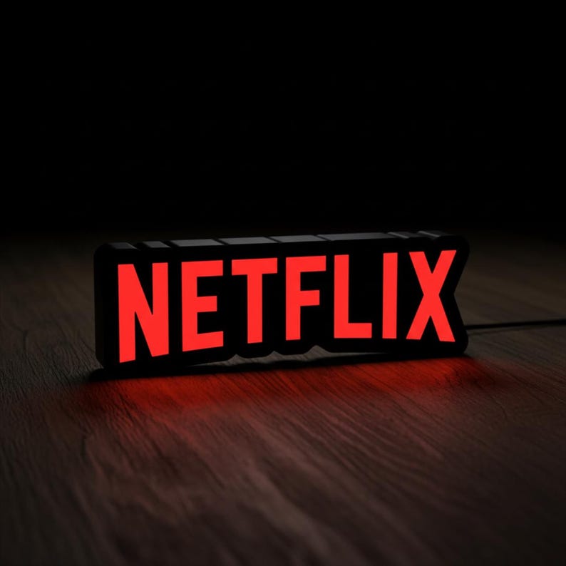 Netflix LED Lightbox - Ambient Wall Light & Cinema Room Decor - Etsy