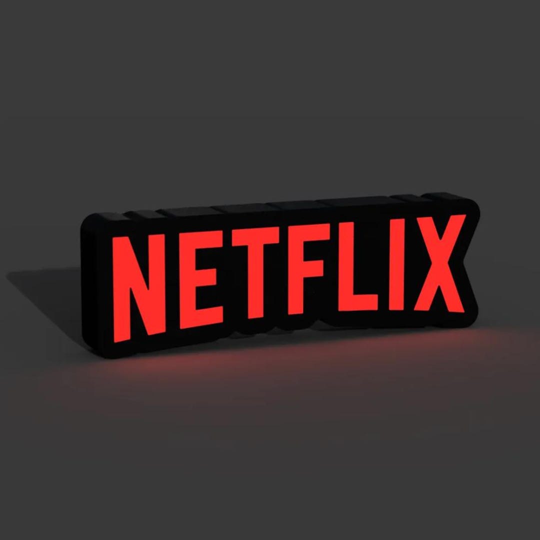 Netflix LED Lightbox - Ambient Wall Light & Cinema Room Decor - Etsy