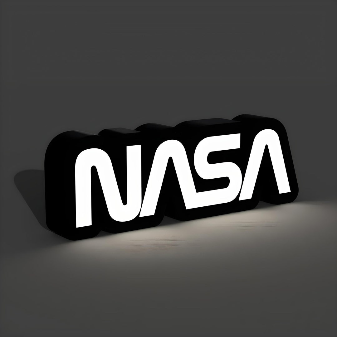 NASA LED Lightbox - Aesthetic Ambient Lighting - NASA Wall Art - Etsy