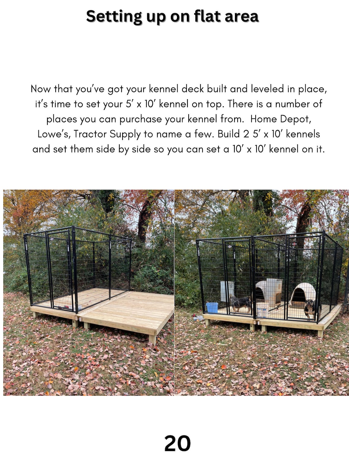 Build Your Own Dog Kennel Deck. Step by Step DIY - Etsy