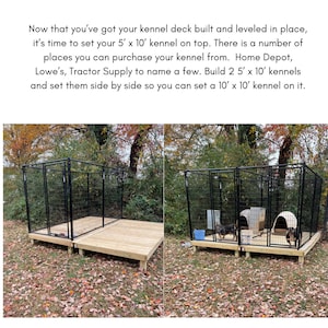 Build Your Own Dog Kennel Deck. Step by Step DIY - Etsy