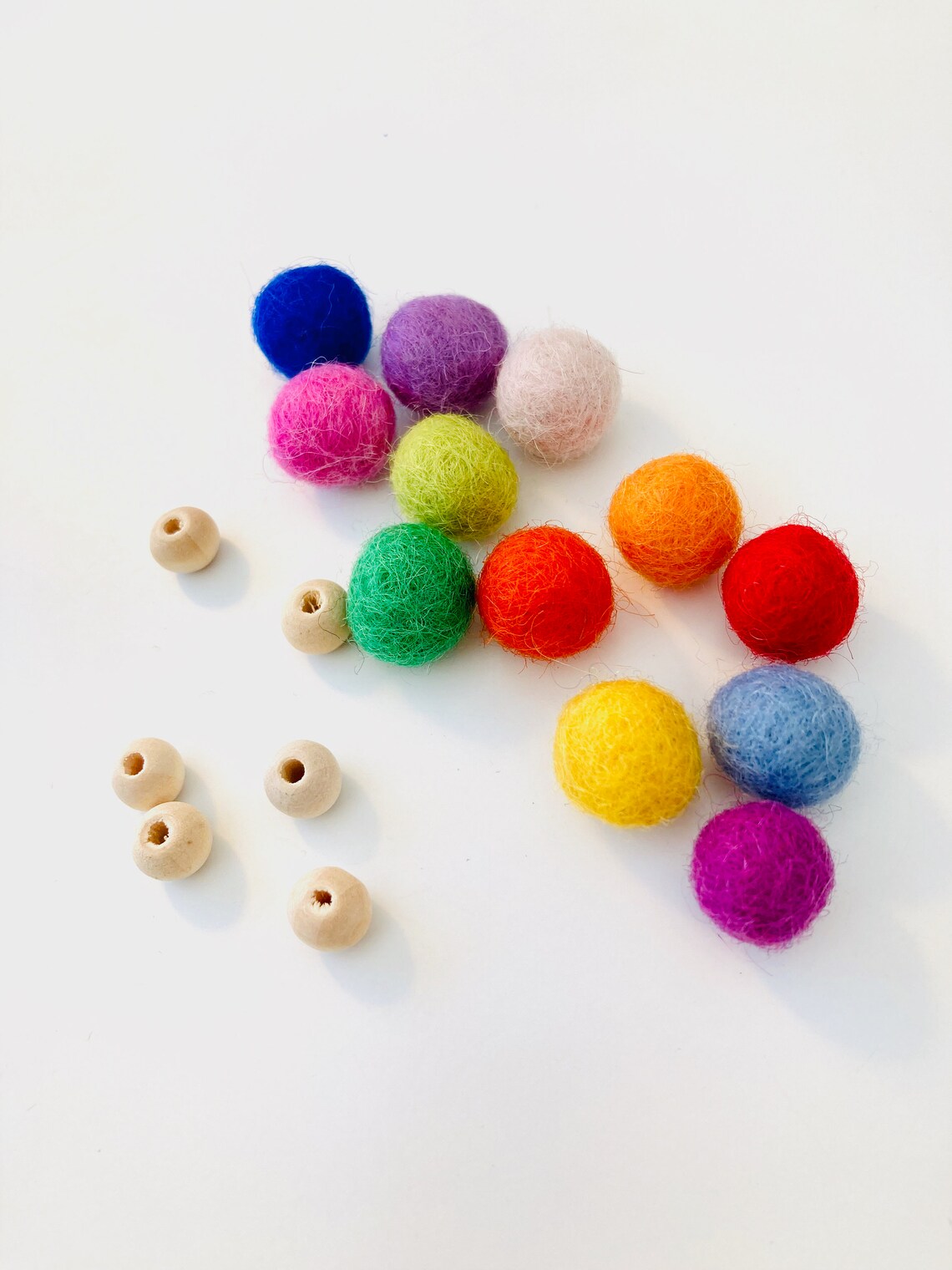 Cascading Rainbow Raindrops (x12) + Cloud Felt Baby Nursery Mobile ...