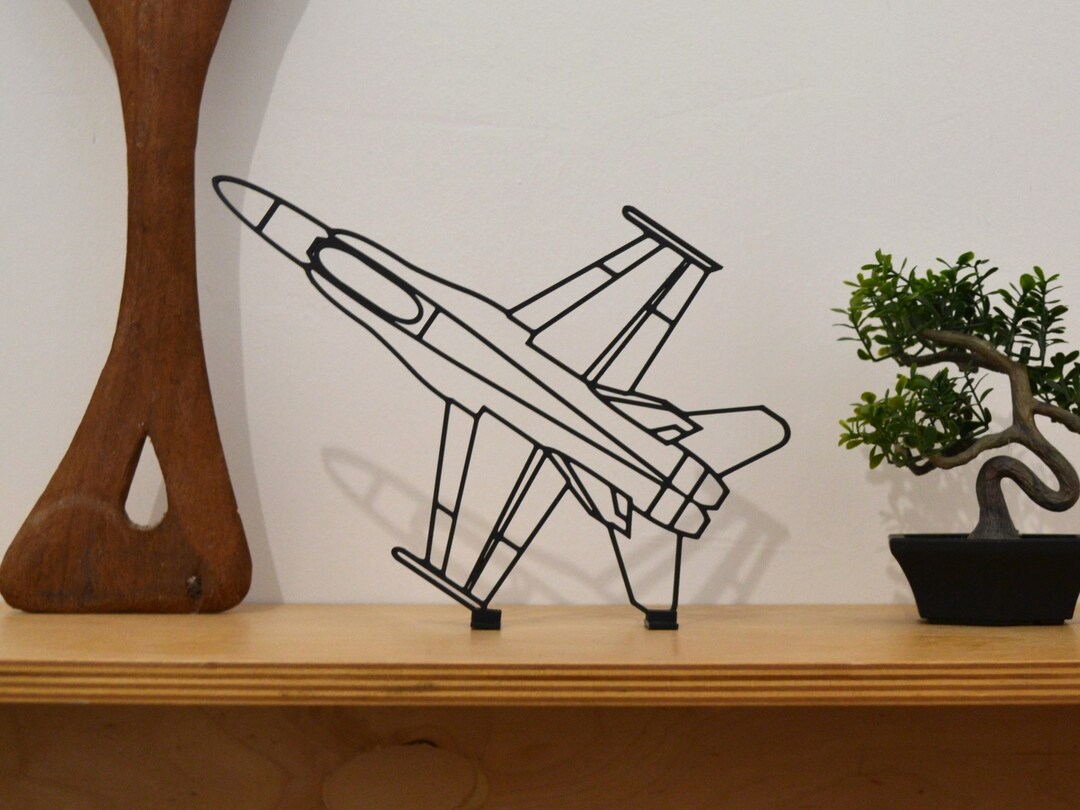 F18 Hornet Fighter Jet Military Wall Art Desk Decor US Navy F-18 Plane ...