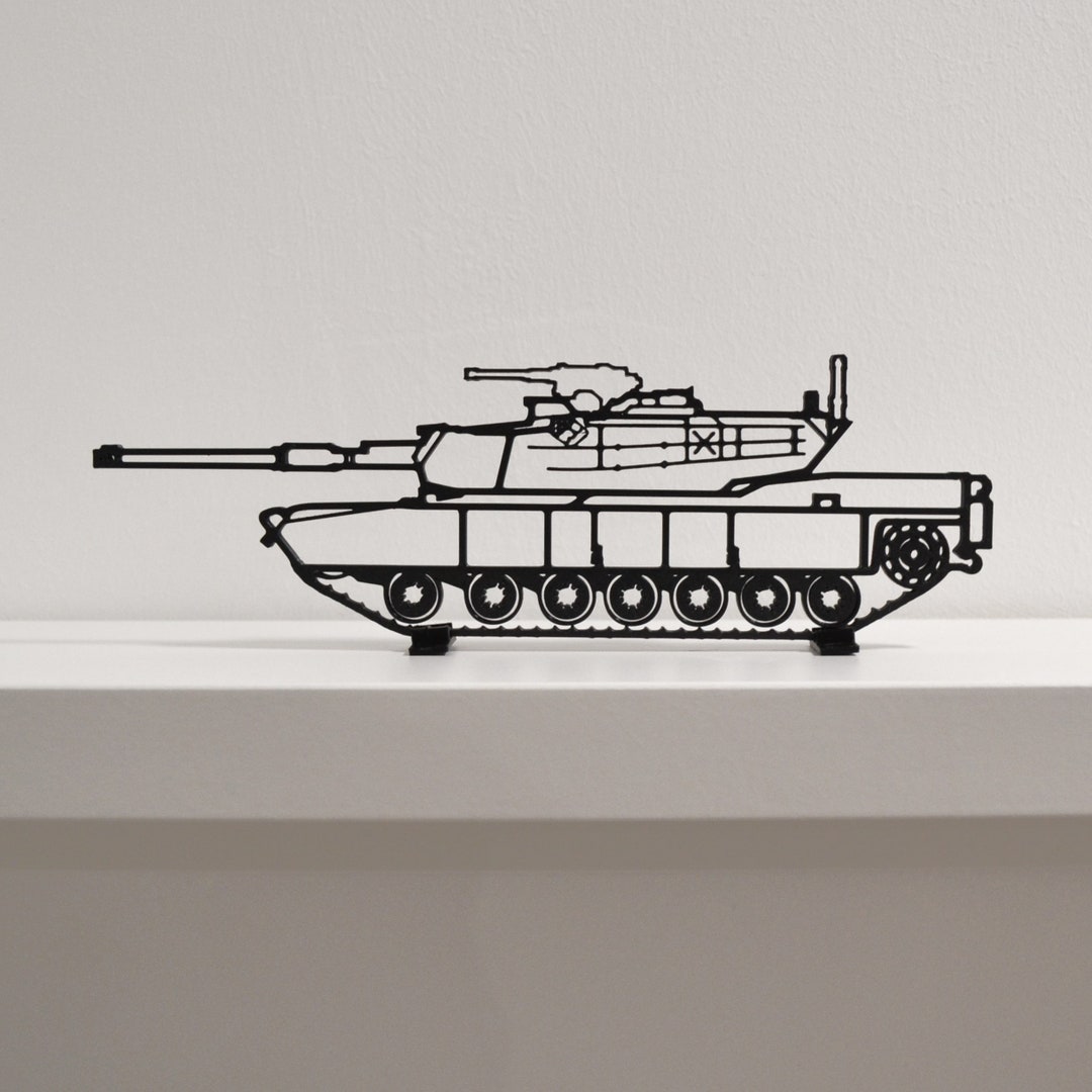 M1 Abrams Tank | Military Wall Art Desk Decor | US Army | MBT Main ...