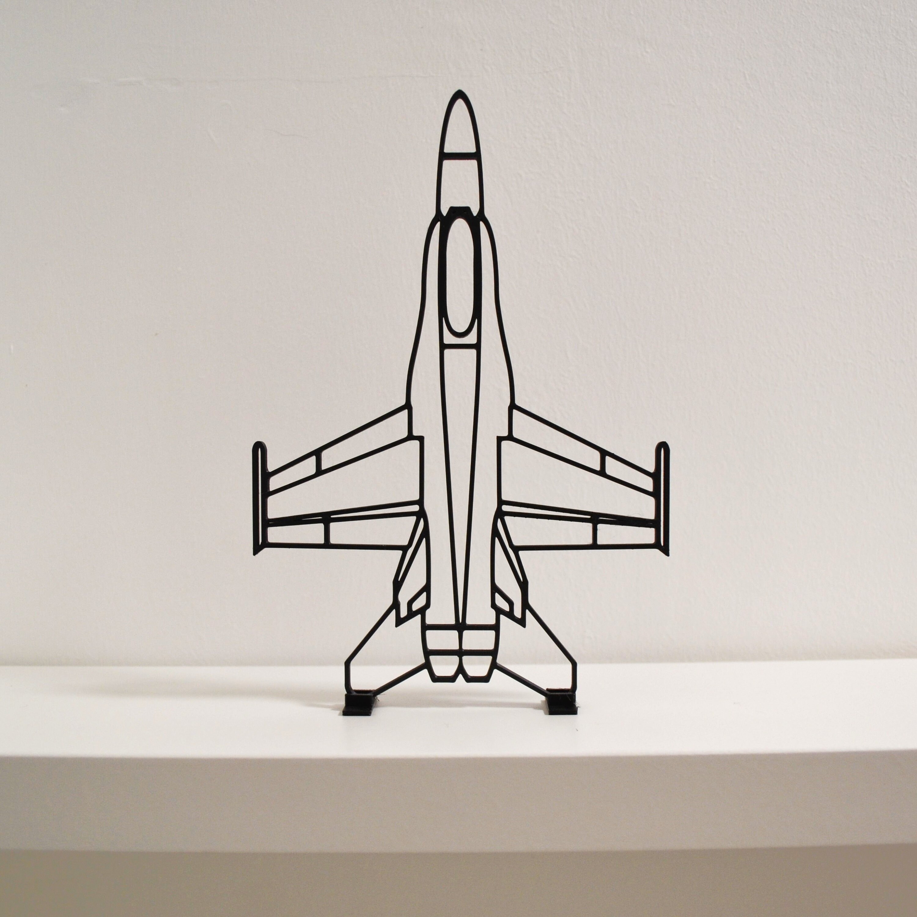F18 Hornet Fighter Jet Military Wall Art Desk Decor US Navy F-18 Plane ...