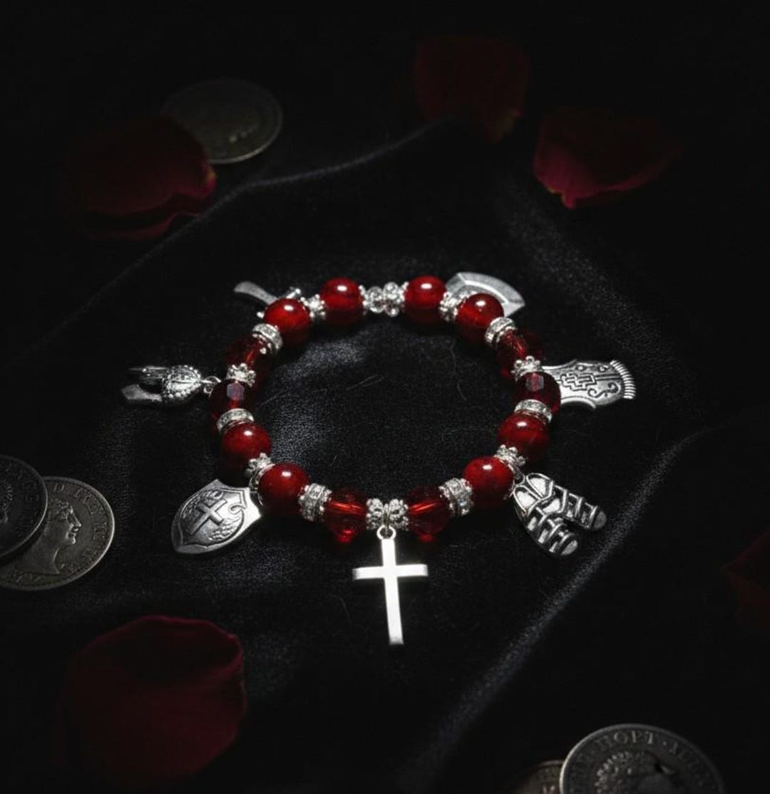 Armor of God Blood Red Quartz Bracelet - Etsy