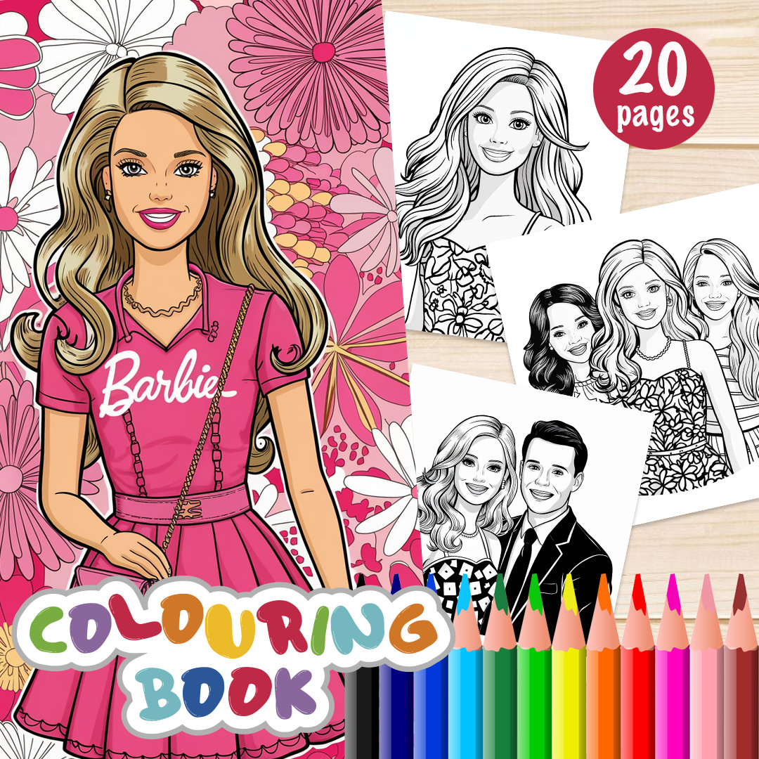 20 Barbie Color Pages. Barbie Coloring Book for Kids. Coloring Pages ...