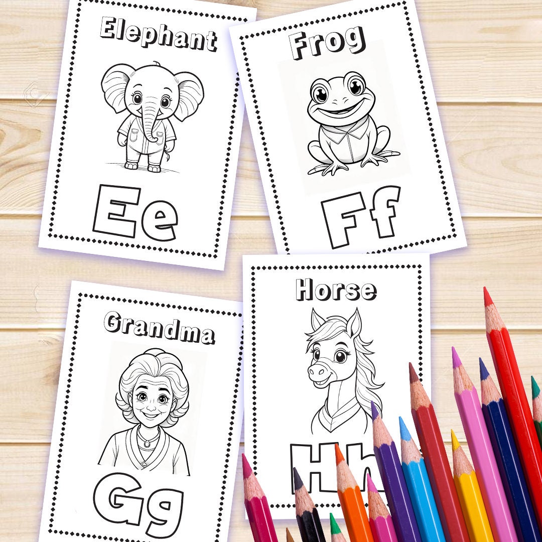 ABC Coloring Pages, Coloring Pages, Preschool Kindergarten Kids ...
